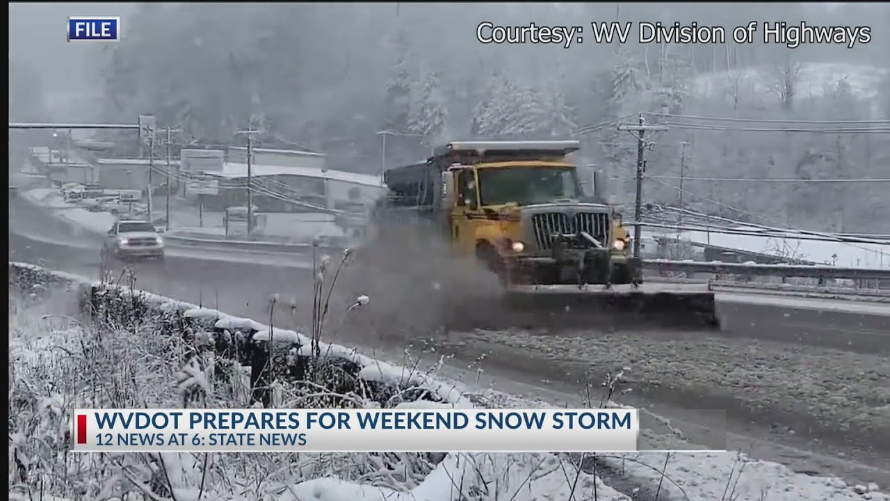 WVDOT prepares roads for anticipated weekend snowstorm - YouTube