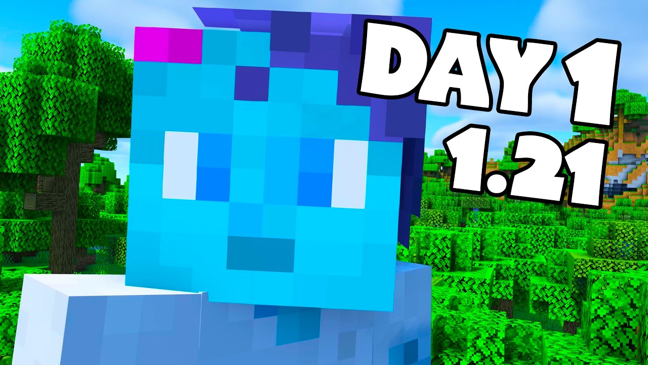 A Brand New World in Minecraft 1.21 - Day 1 - YouTube