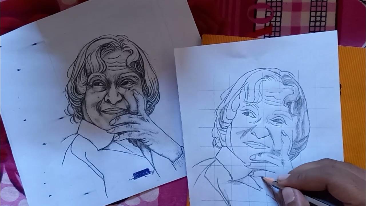 How to draw APJ Abdul Kalam 😁🤩 || Drawing Tutorial || #apjabdulkalam ...