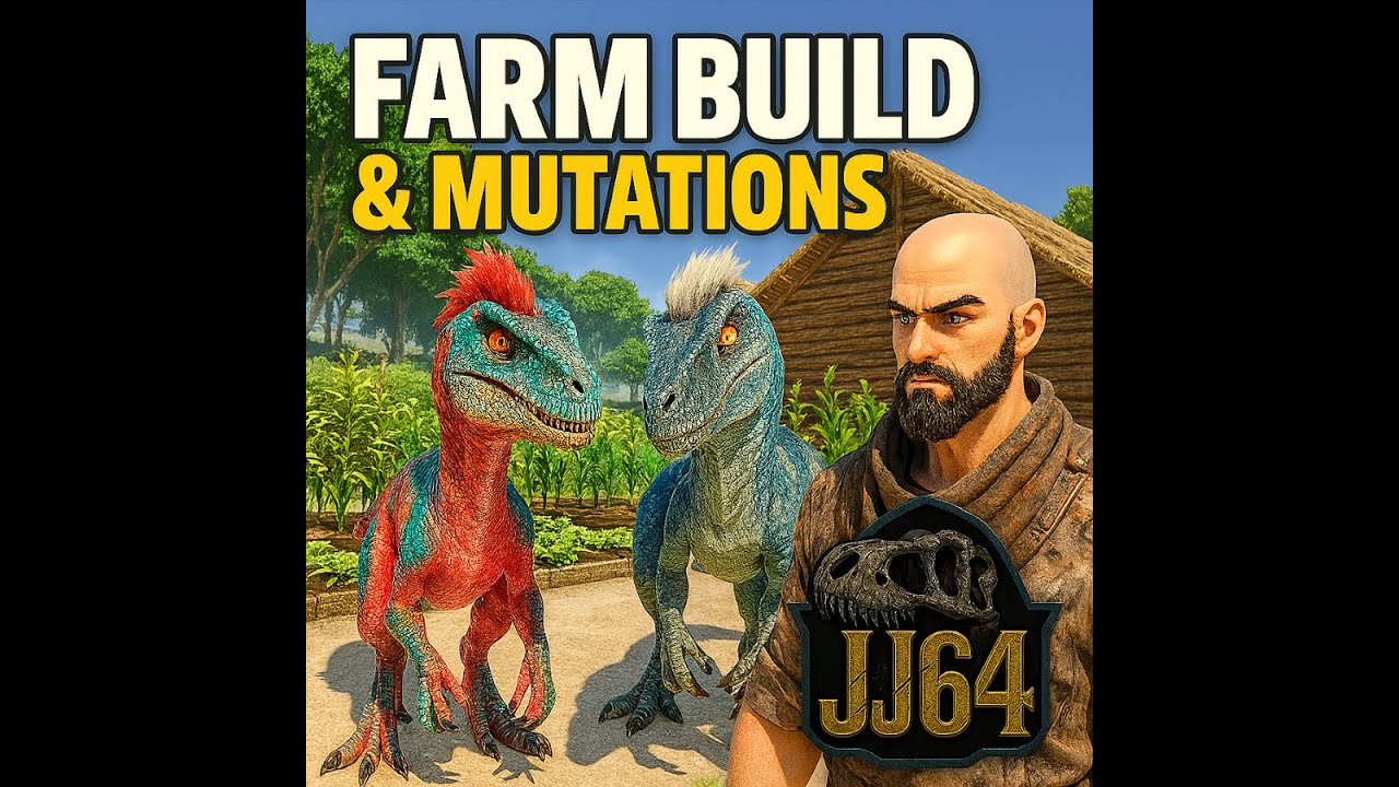ARK Survival Ascended: Farm Build & Breeding for Mutations | Solo ...