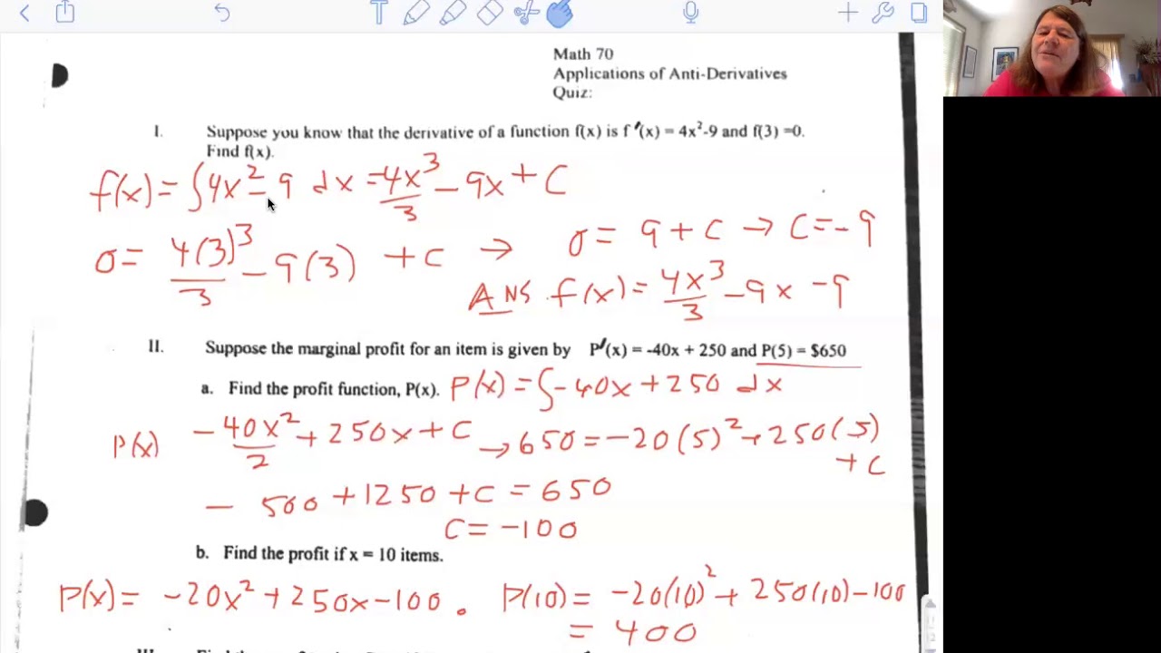 Math 70 Class Video Part 1 - YouTube
