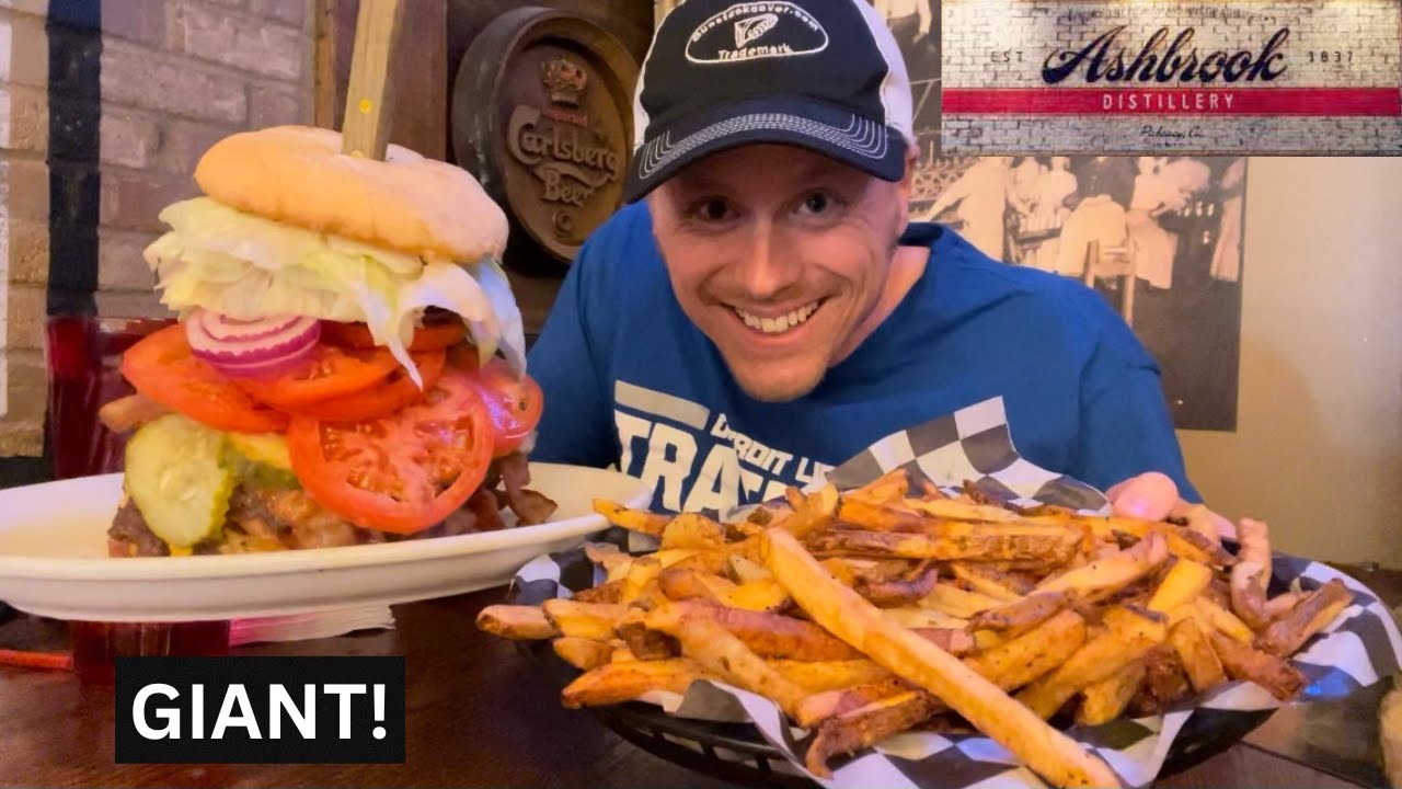 THERE'S A WHOLE GARDEN ON THIS GIANT BURGER CHALLENGE - YouTube
