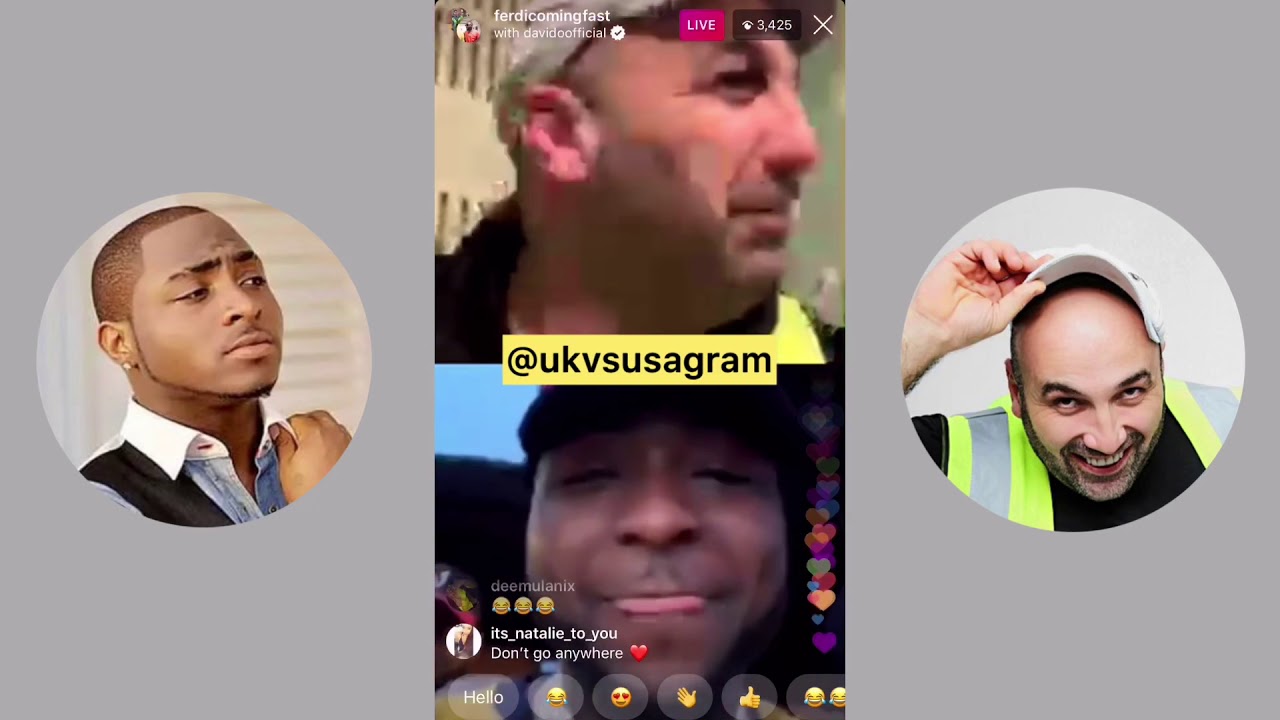 Ferdi - Why you coming fast (IG live with Davido) - YouTube