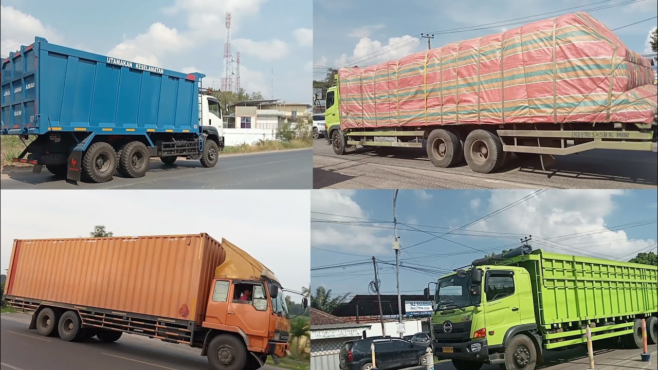 truk tronton muatan berat, dumptruck besar, truk kontainer, truk fuso ...