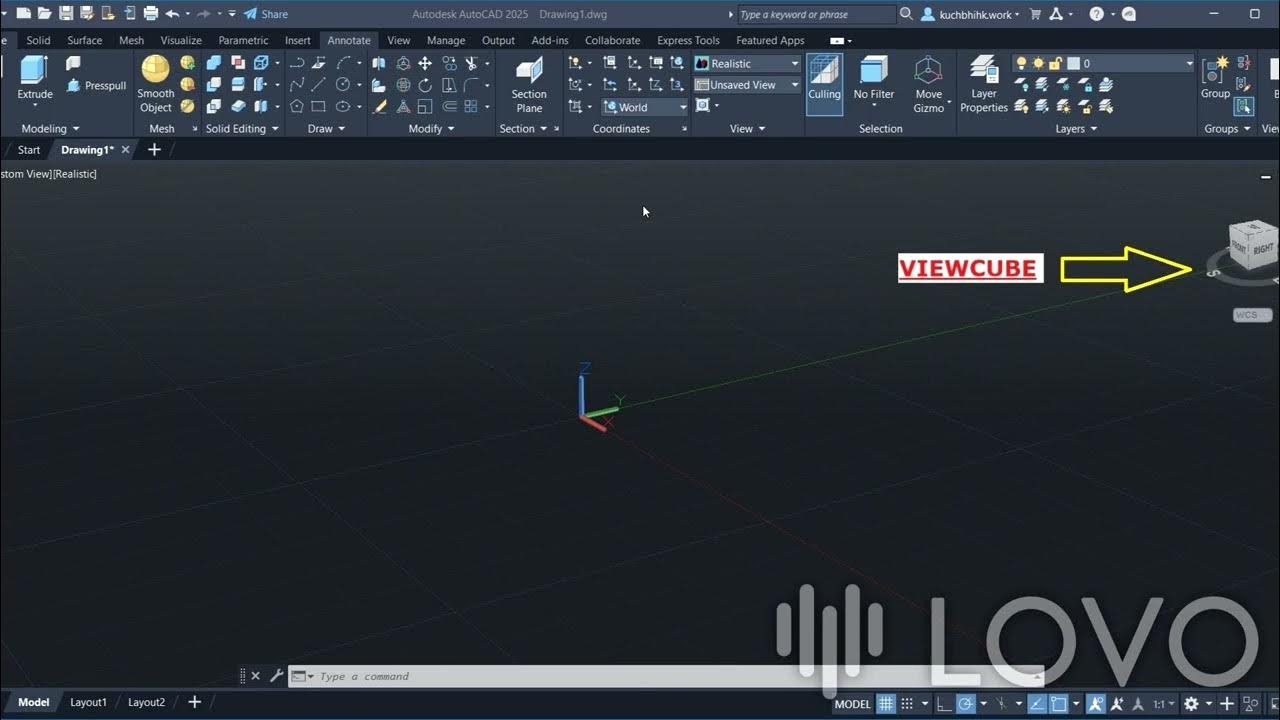 #01| AutoCAD 3D || VIEWCUBE || - YouTube