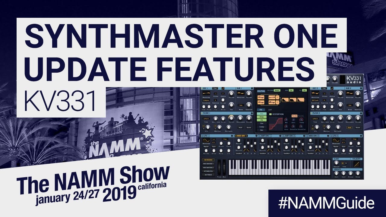 KV331 Synthmaster One Update Features | NAMM Show 2019 - YouTube