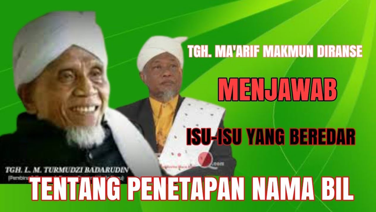 KLARIFIKASI TGH. MA'ARIF MAKMUN DIRANSE DAREK BERSAMA DATOK BAGU - YouTube