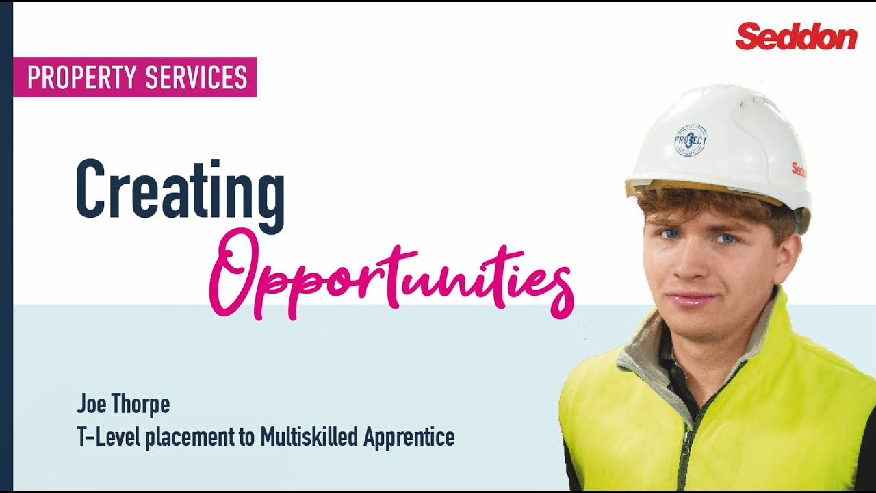 Joe Thorpe - From T-Level placement to Multiskilled Apprentice - YouTube