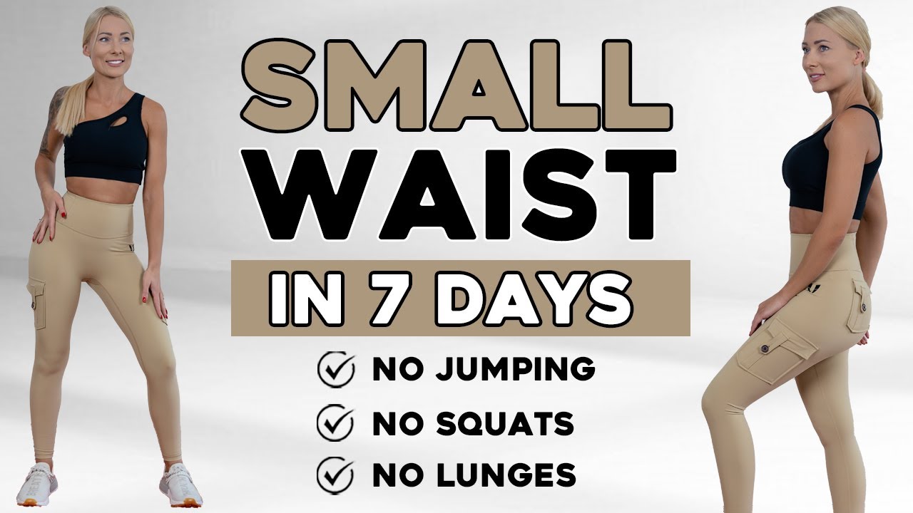 SMALL WAIST in 7 Days | 20 Min Standing Workout - No Squat, No Lunge ...