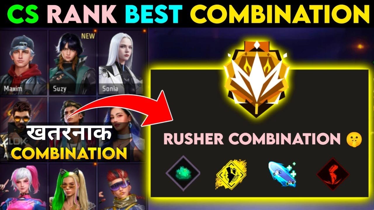 Rush Gameplay Best Character Combination || Rusher Character ...