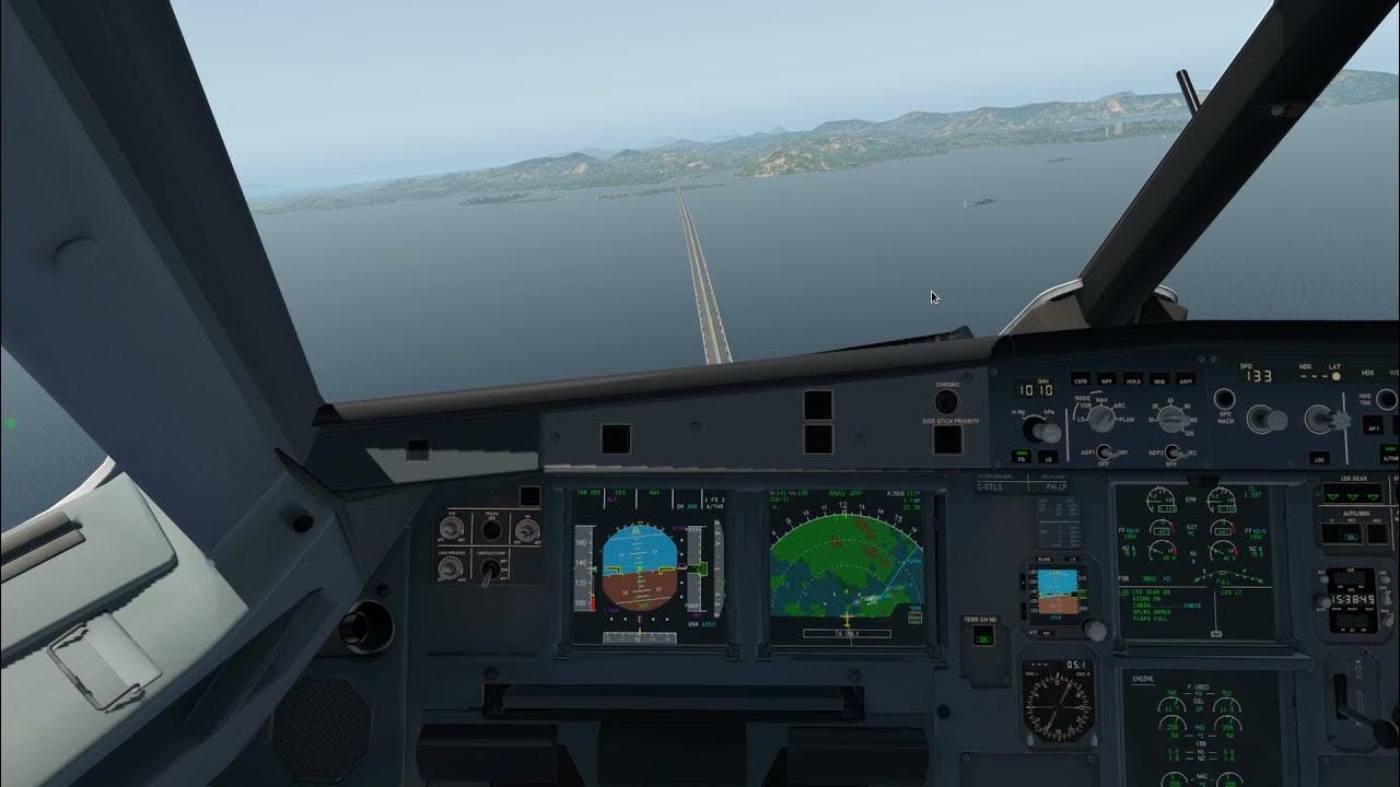 pouso a319 tam santos dumont sbrj 20l toliss rnav xplane 11.55 - YouTube