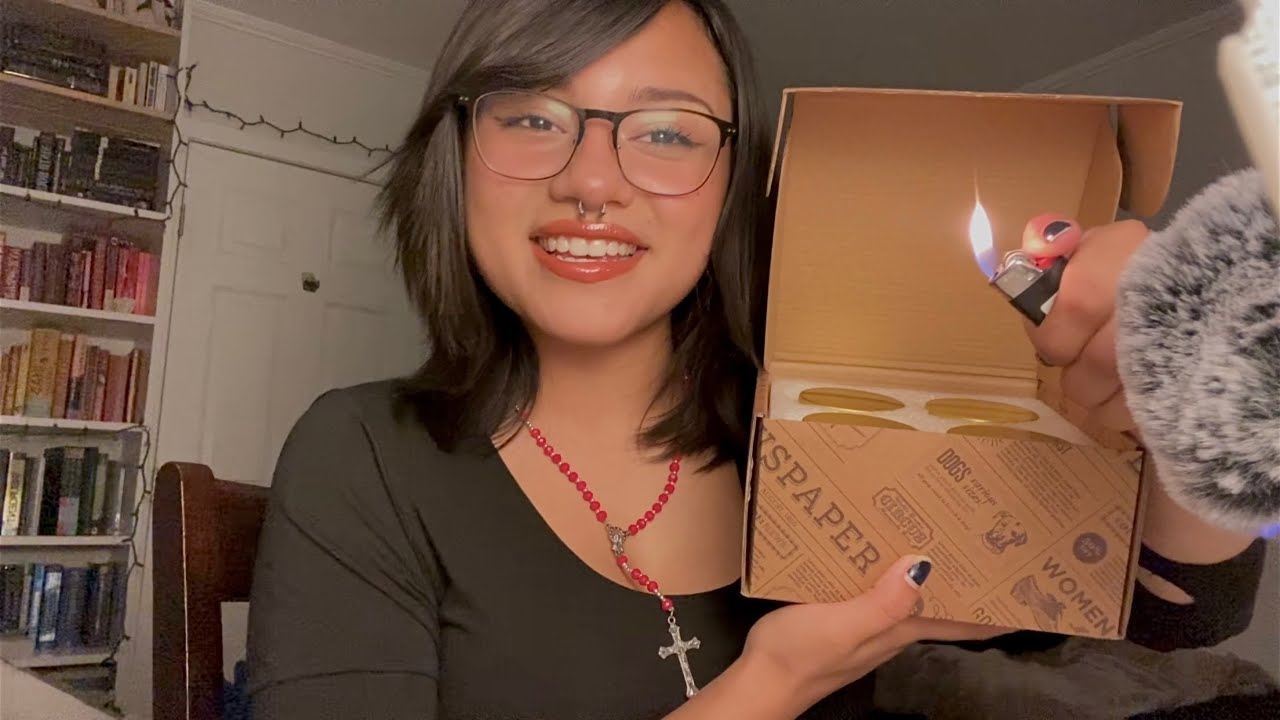 ASMR~ Catching up + Lighting Candles (Soft Spoken) - YouTube