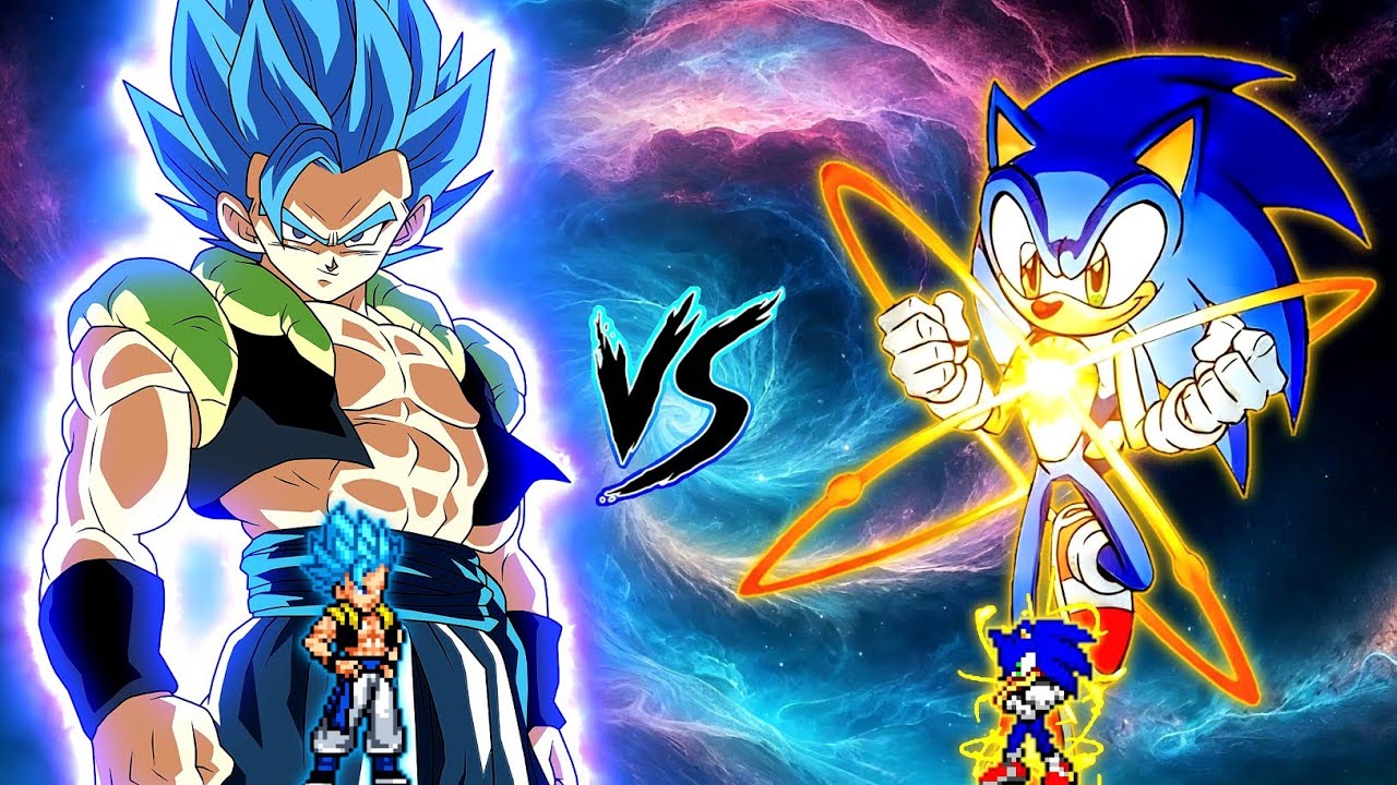 Gogeta DBS V3 (all form) (New) VS Sonic Chaos V4 (all form) in Jump ...