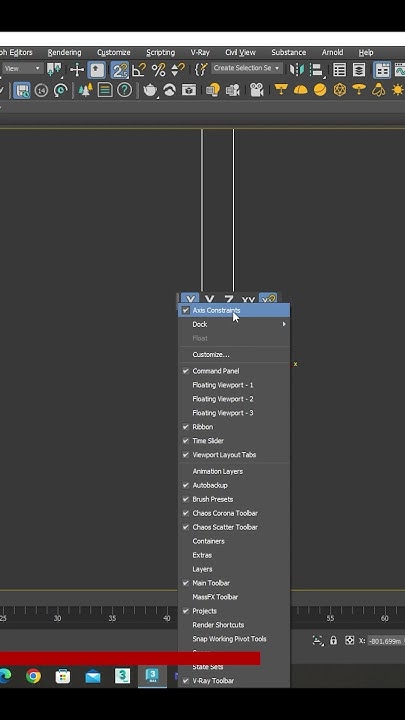 Snap tool Axis Constraints use #shorts #3dsmax #tutorial [Hindi] - YouTube