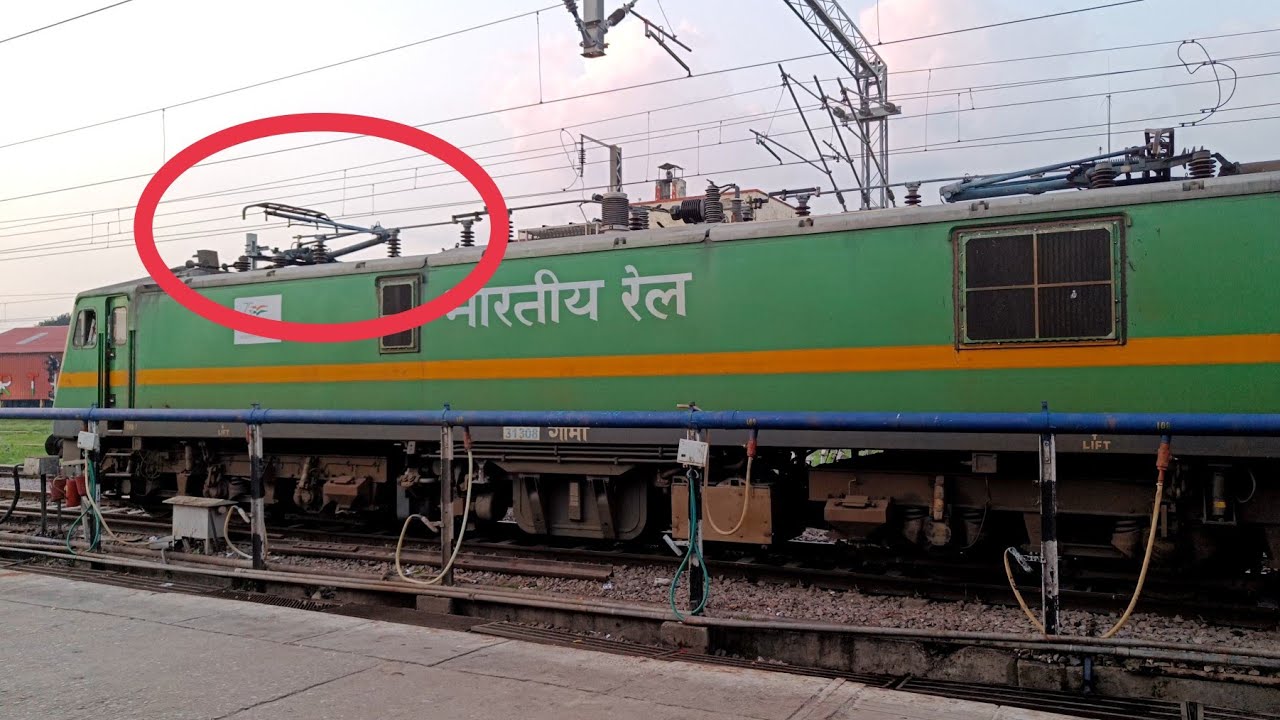 Starting of a WAG-9 Locomotive - YouTube