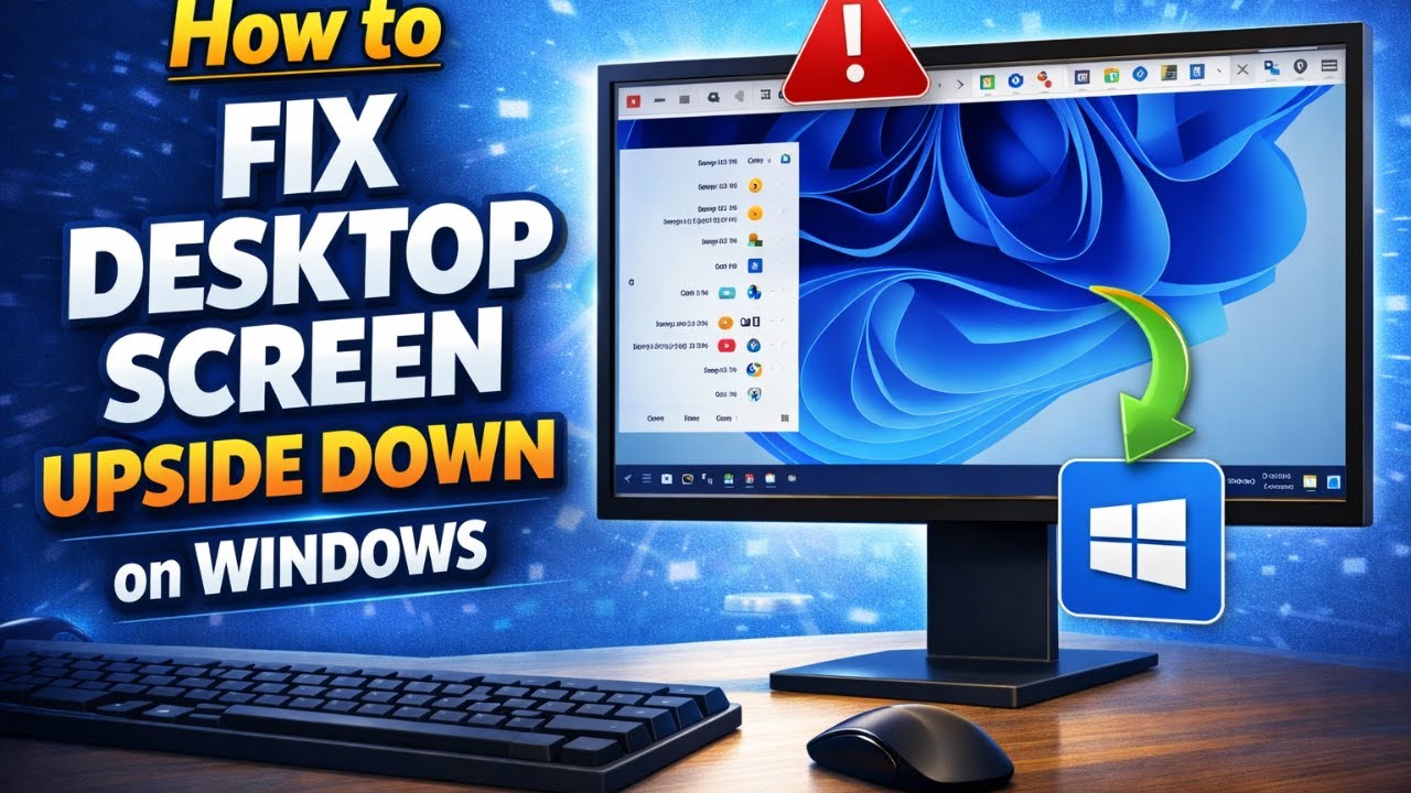 How to Fix Desktop Screen Upside Down on Windows | Step by Step Guide ...