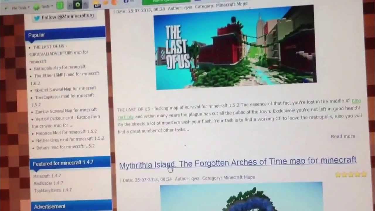 How to install custom maps for minecraft - YouTube