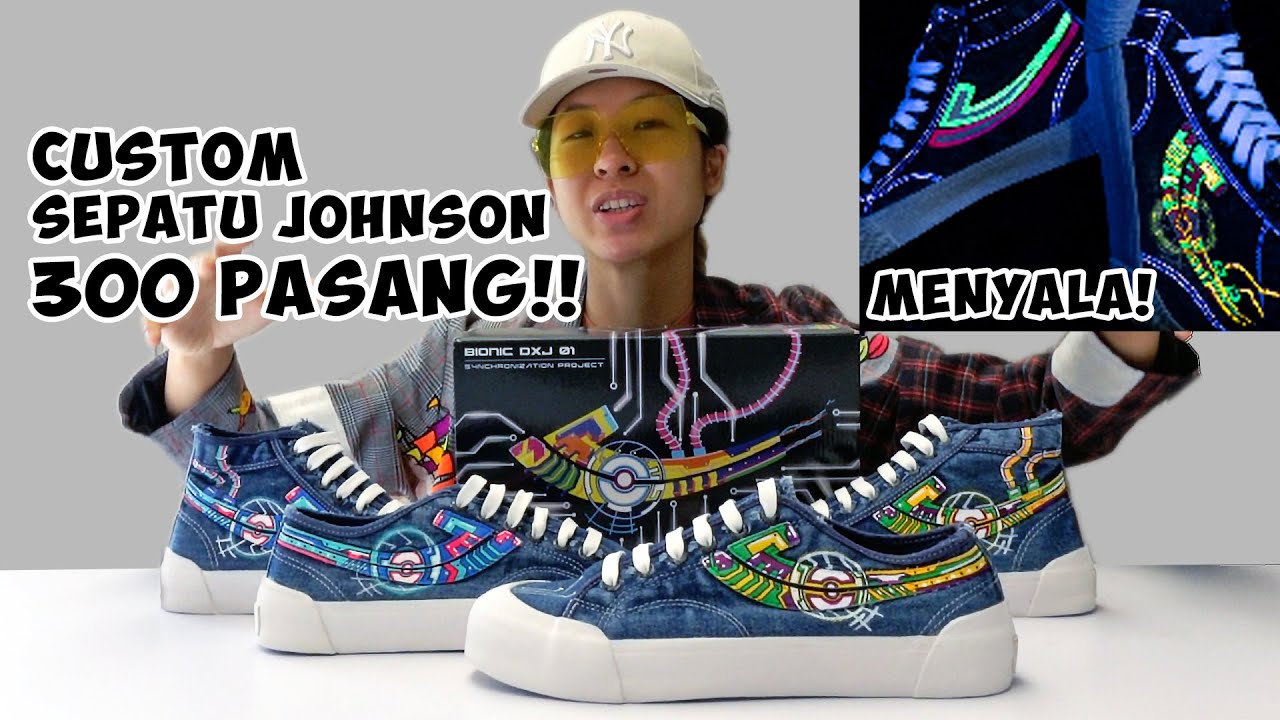 COLLAB ASIK BERSAMA SEPATU JOHNSON! GAMBAR PAKAI TANGAN 300 PASANG ...