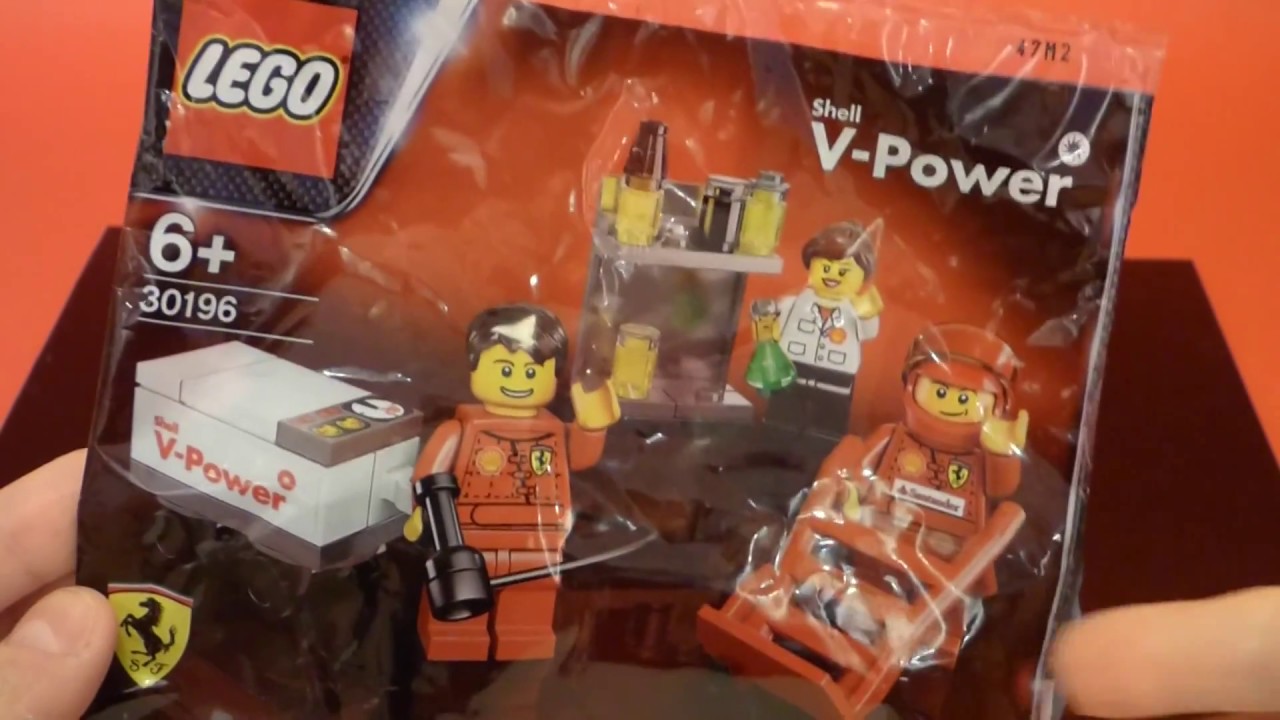 LEGO 30196 Shell F1 Team polybag / Racers - Ferrari / NAPISY - YouTube