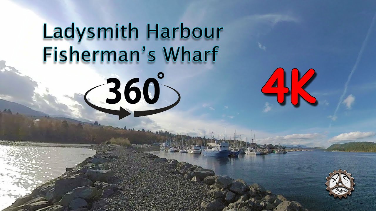 360 video Fisherman’s Wharf Ladysmith Vancouver Island - YouTube