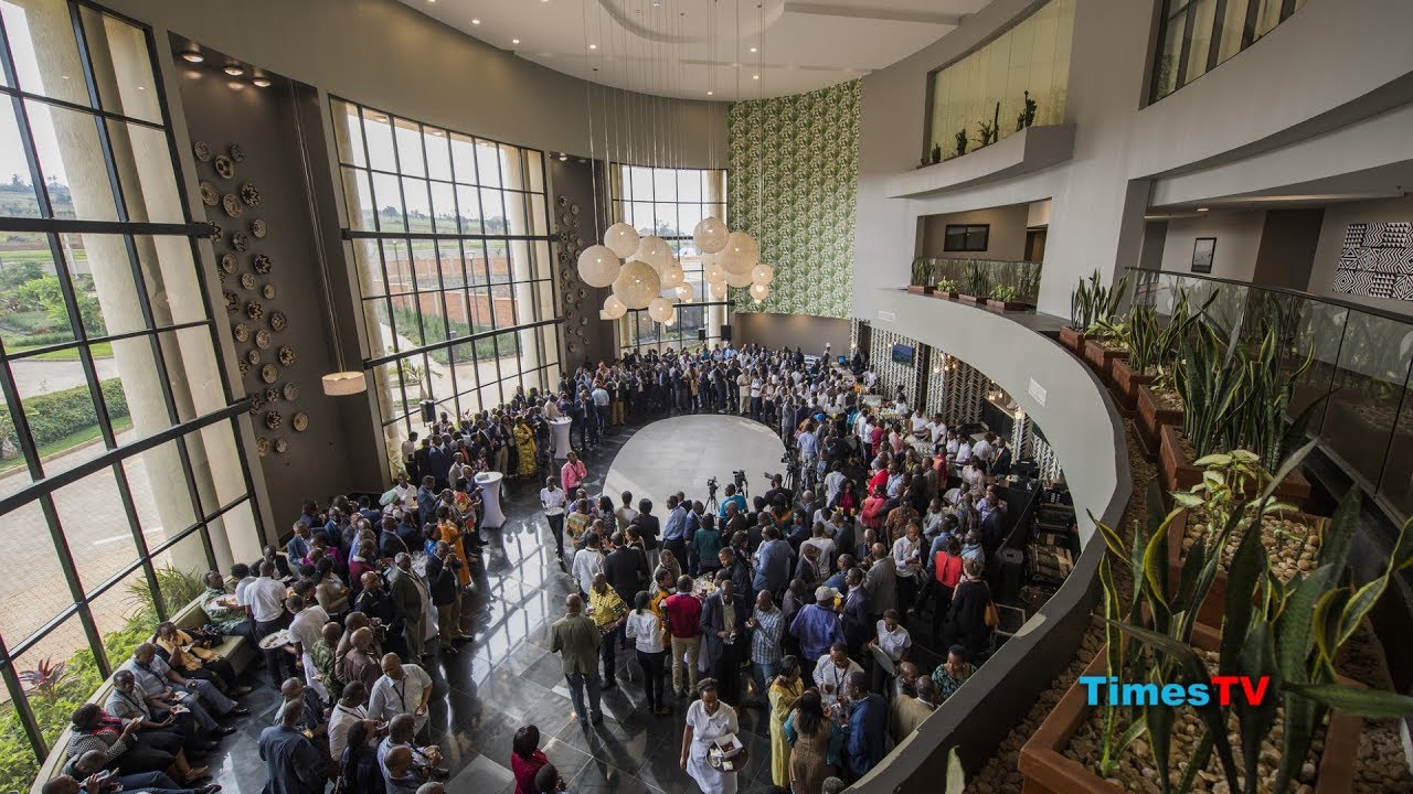 Kagame launches City Blue Epic Hotel in Nyagatare - YouTube