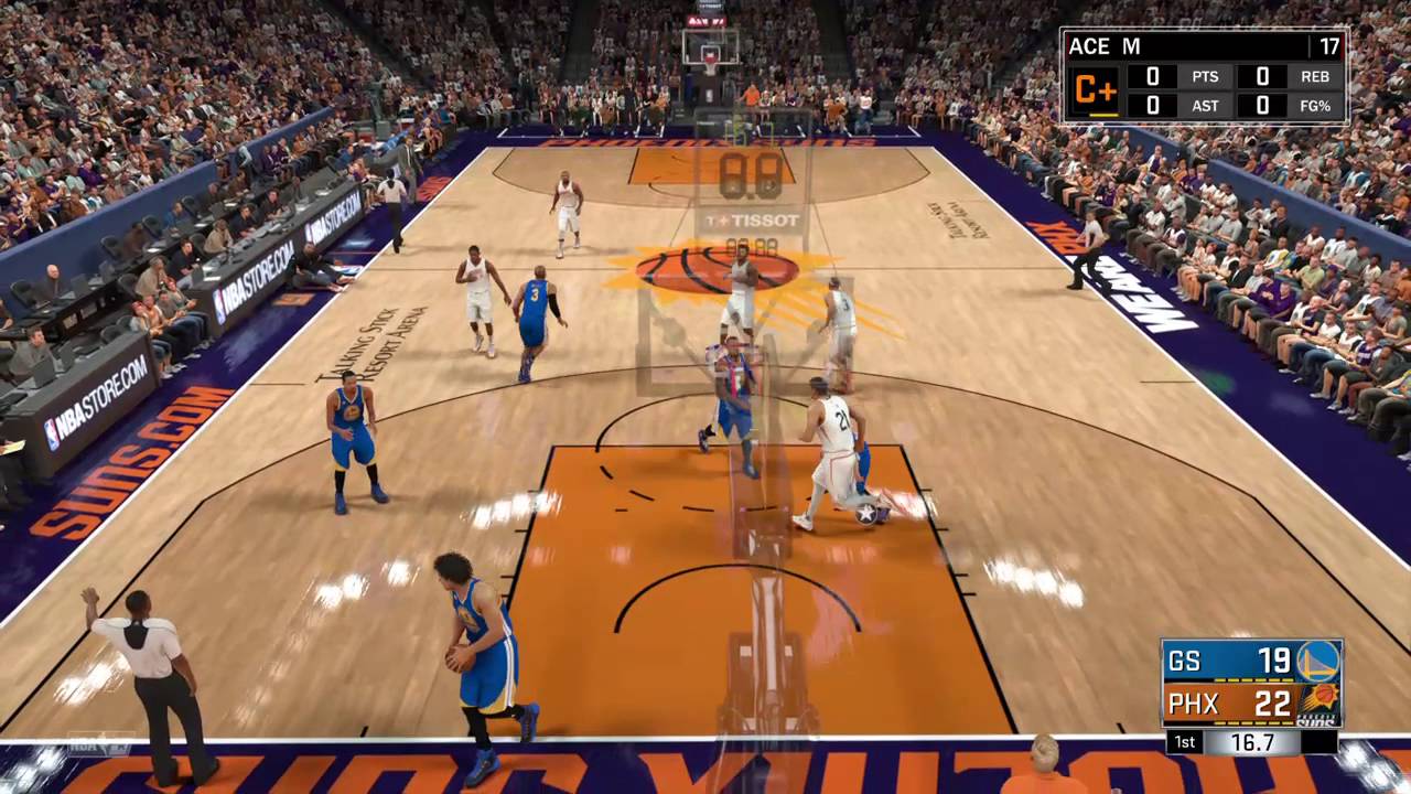 NBA 2K17 full court shot 2nd game!!!! - YouTube