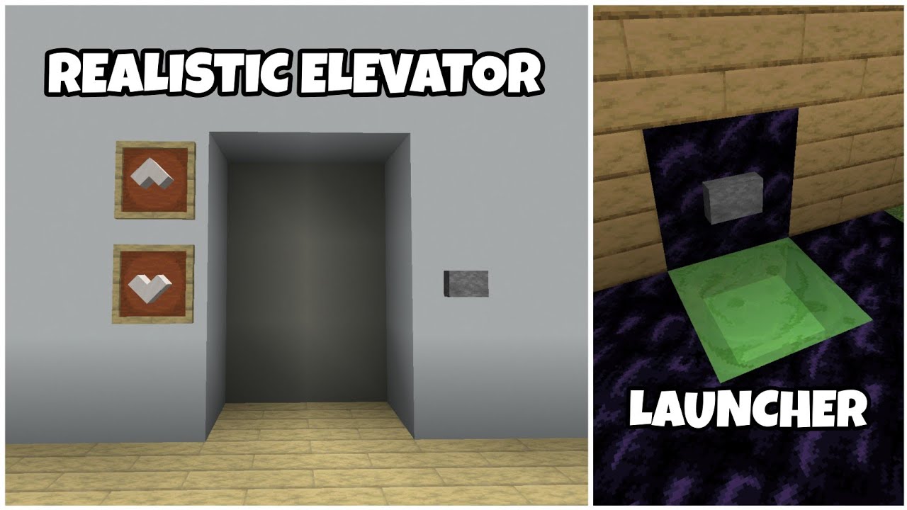 3 Easy Redstone Elevators that you can build in Minecraft!!! (SlimeBlock Elevator) - YouTube