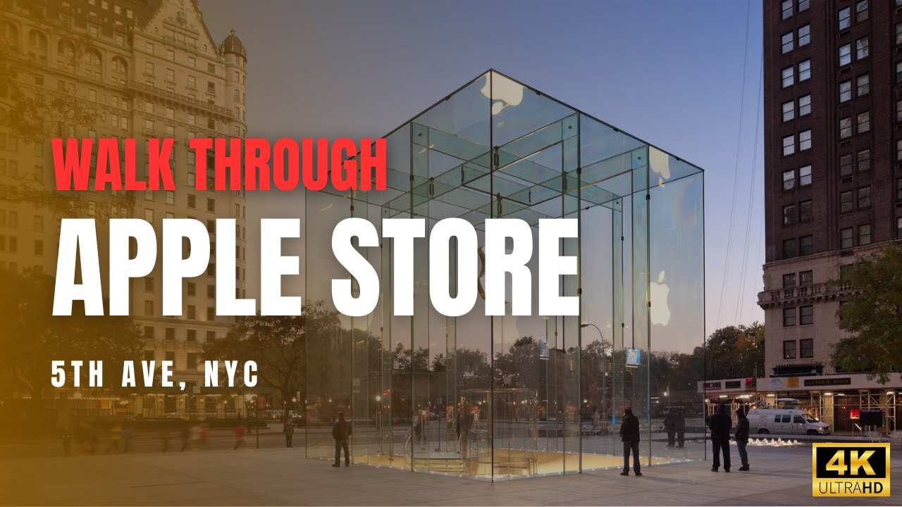 Inside the 5th Ave Apple Store | Stunning Design & Tech - YouTube