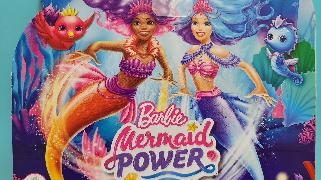 Barbie Mermaid Power Movie unboxing barbie Mermaid doll and seahorse ...