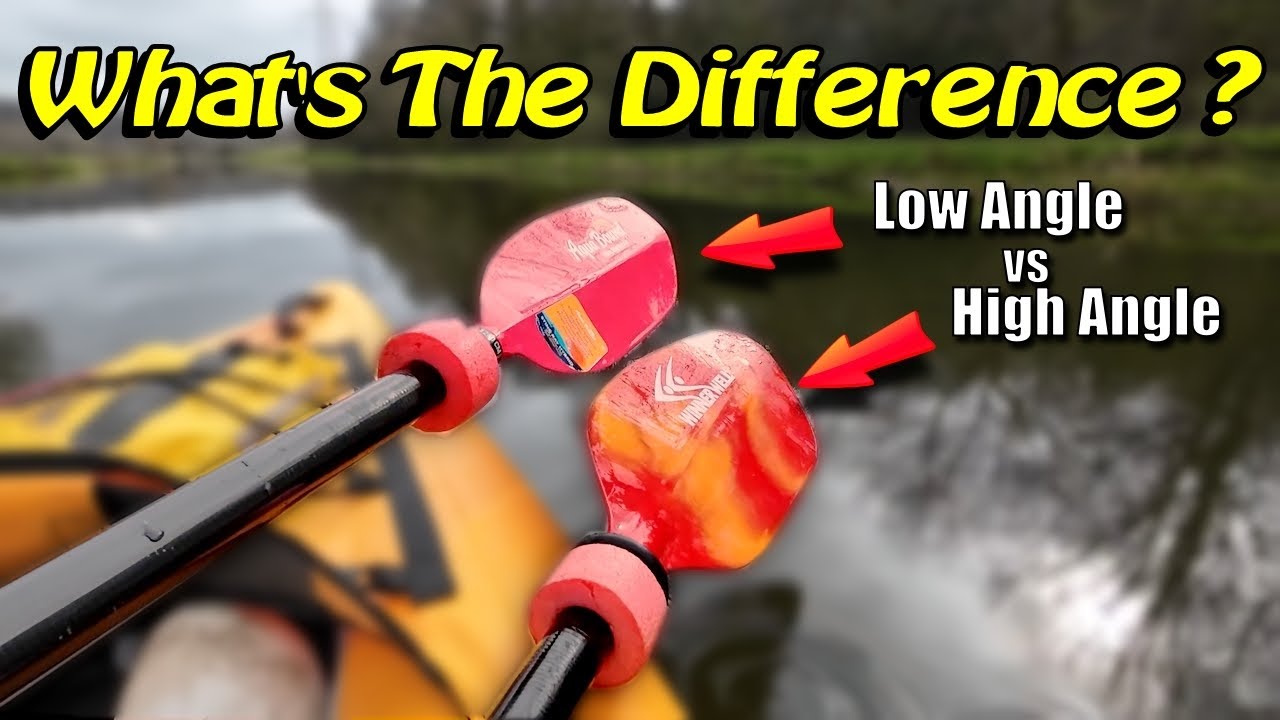 Kayak Paddle Comparison / High Angle vs Low Angle Test - YouTube