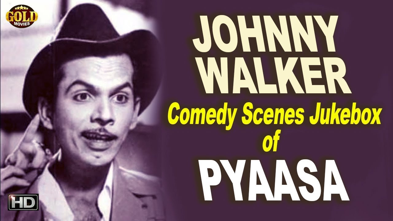 Johnny Walker All Comedy Scenes Jukebox - Pyaasa - 1957 Movie Scenes ...