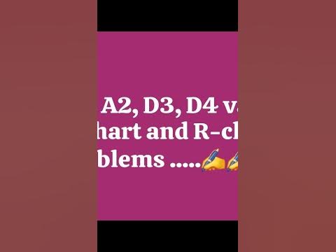 How to findout A2,D3,D4 values in X- chart and R-chart problems ...