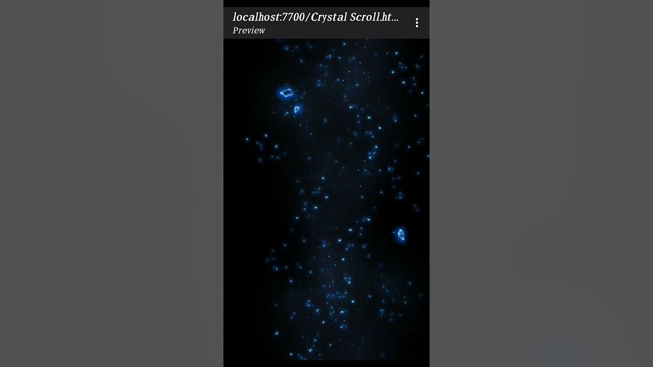 Crystal Scroll | HTML CSS #shorts #codemasters - YouTube