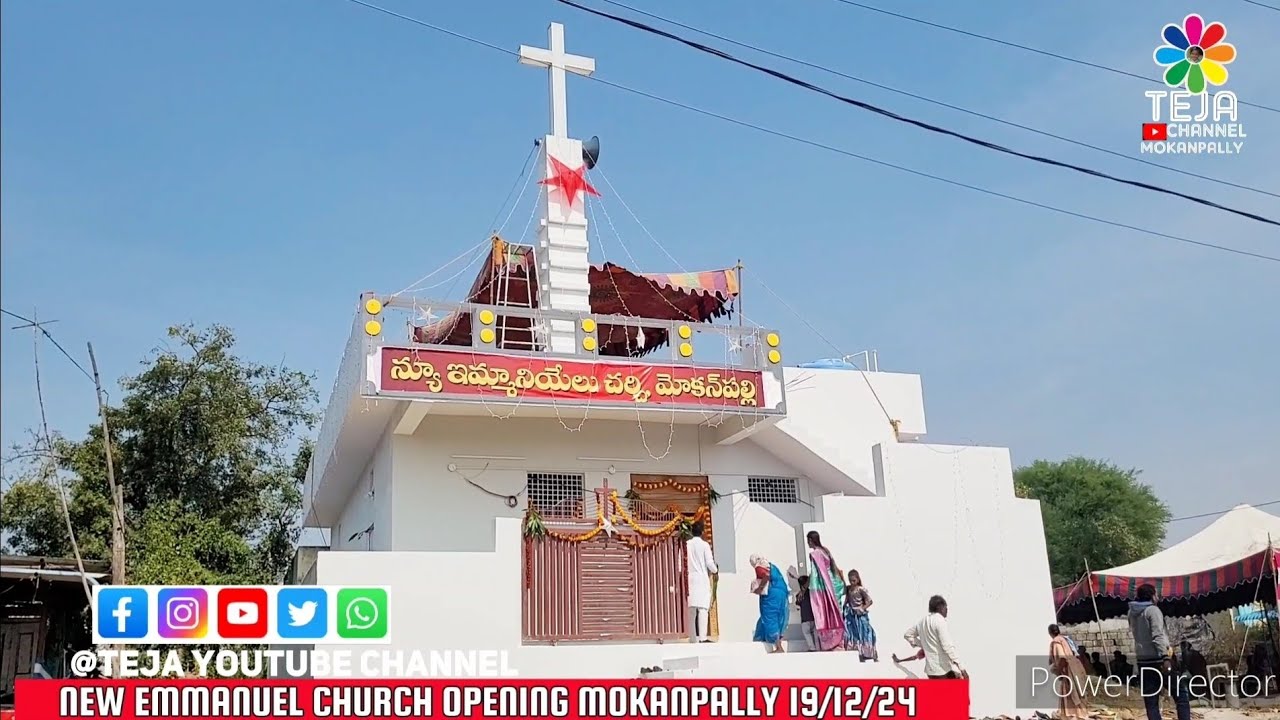 NEW EMMANUEL CHURCH OPENING IN MOKANPALLY @tejayoutubechannel - YouTube