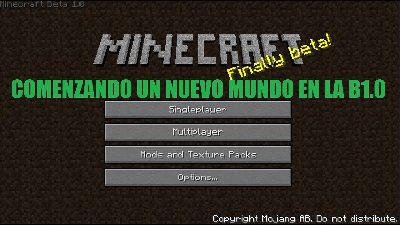 Minecraft Beta 1.0 #2 - YouTube