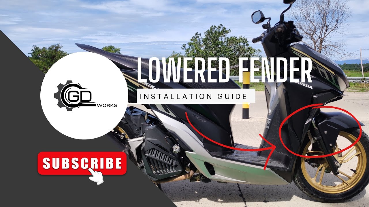 Installation Guide lowered fender bracket for Honda Click v2 v3 v4 ...