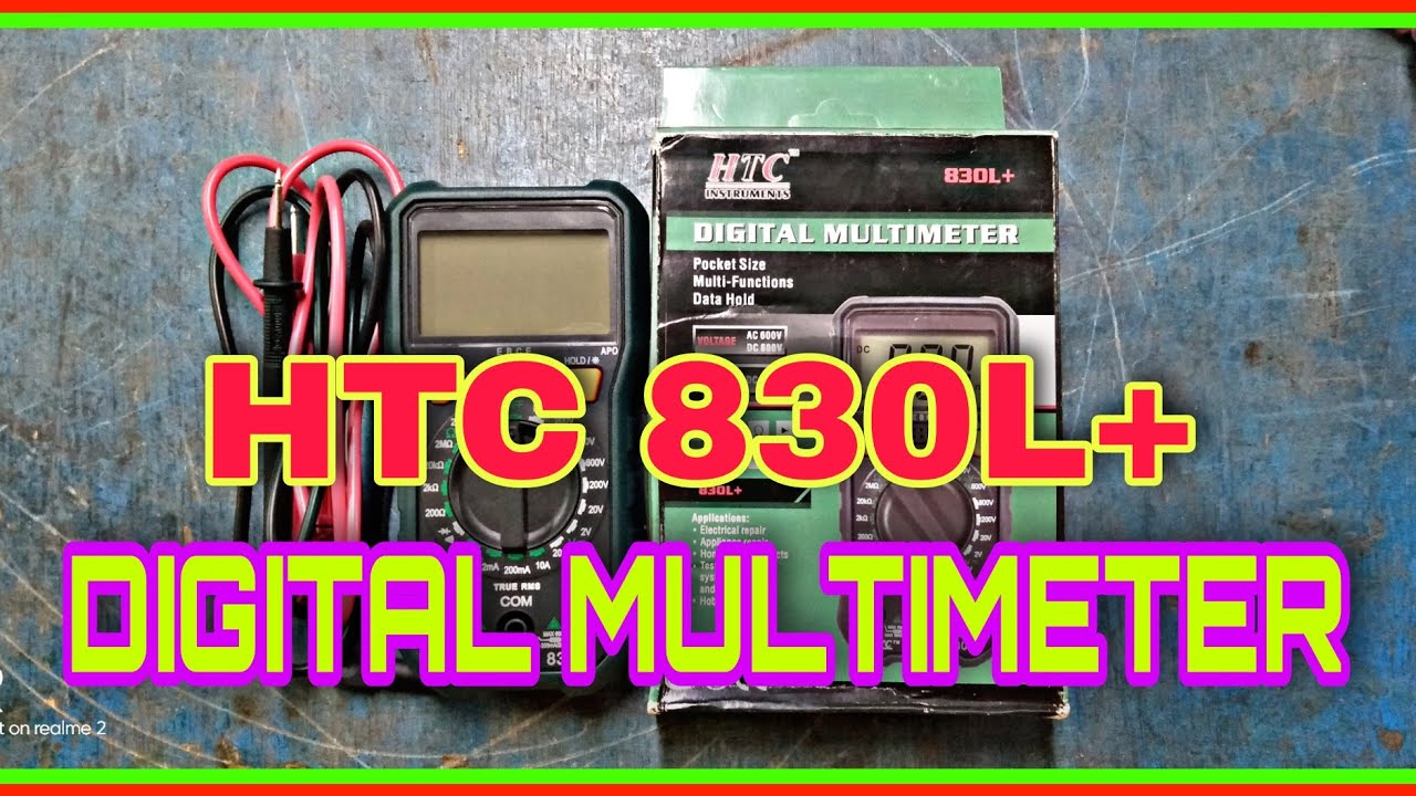 HTC 830L+ DIGITAL MULTIMETER, ALL FEATURES, UNBOXING AND DEMO, - YouTube