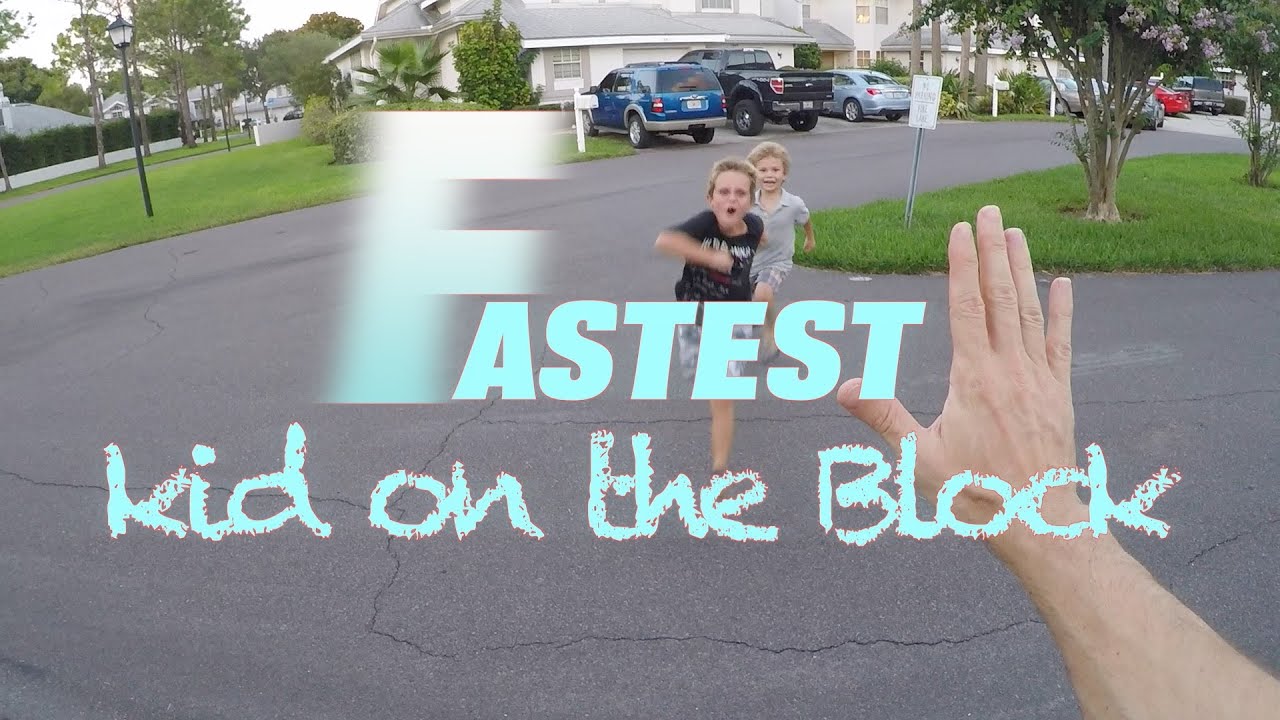 Kids Racing on Foot, Who is the fastest kid on the block? - YouTube