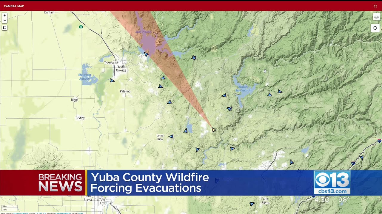 Yuba County Fire Forces Evacuations - YouTube