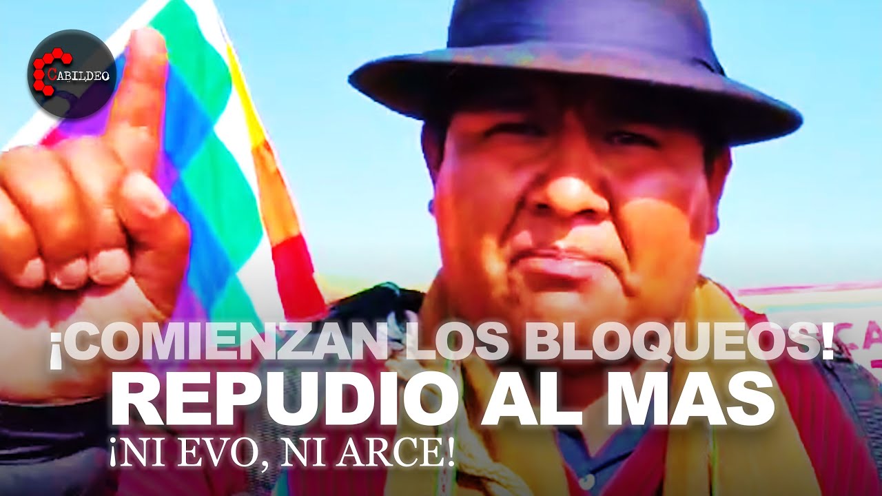 ¡JAMÁS CON EVO MORALES! -COMIENZAN LOS BLOQUEOS DE LOS PONCHOS ROJOS ...