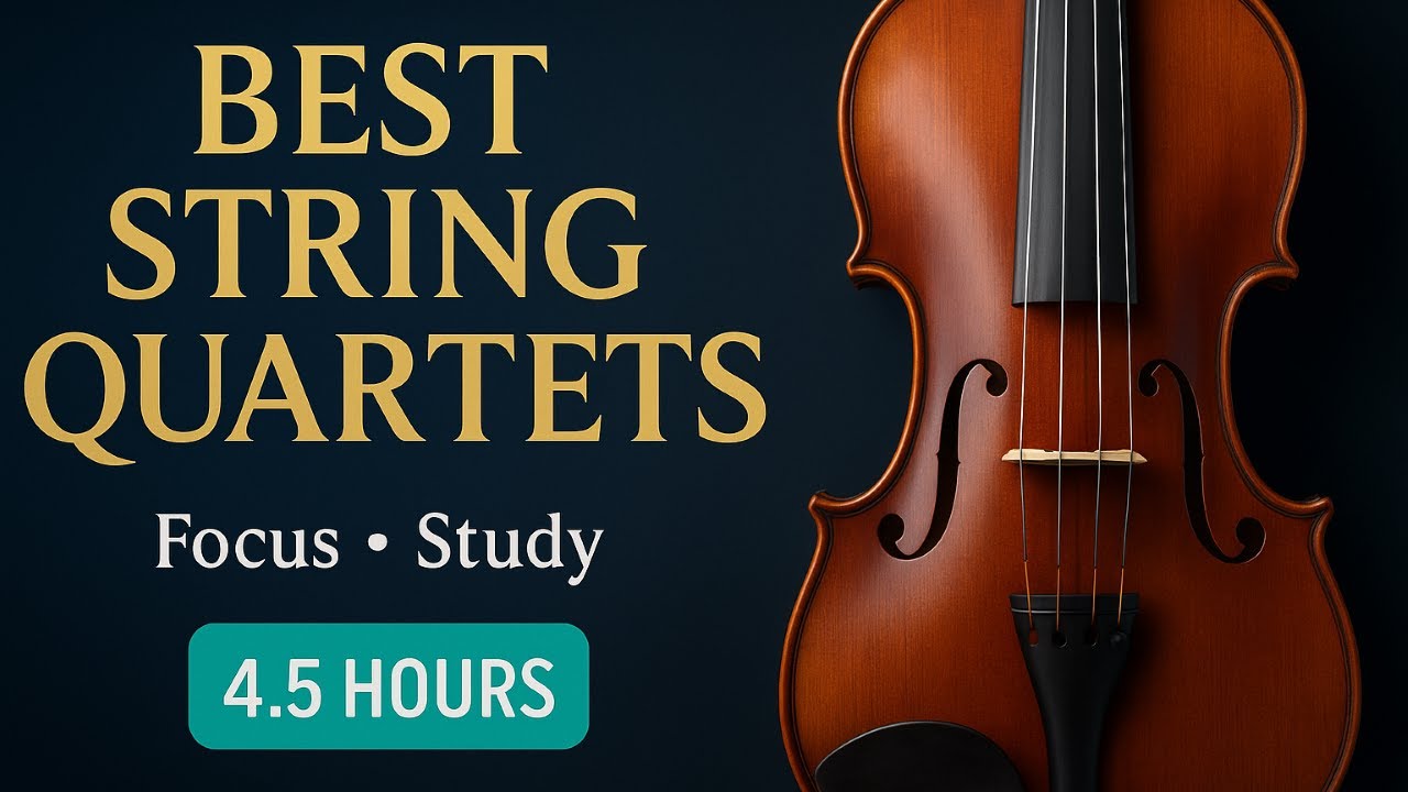 The Best of String Quartets – 4.5 Hours of 9 Timeless Works for Focus ...