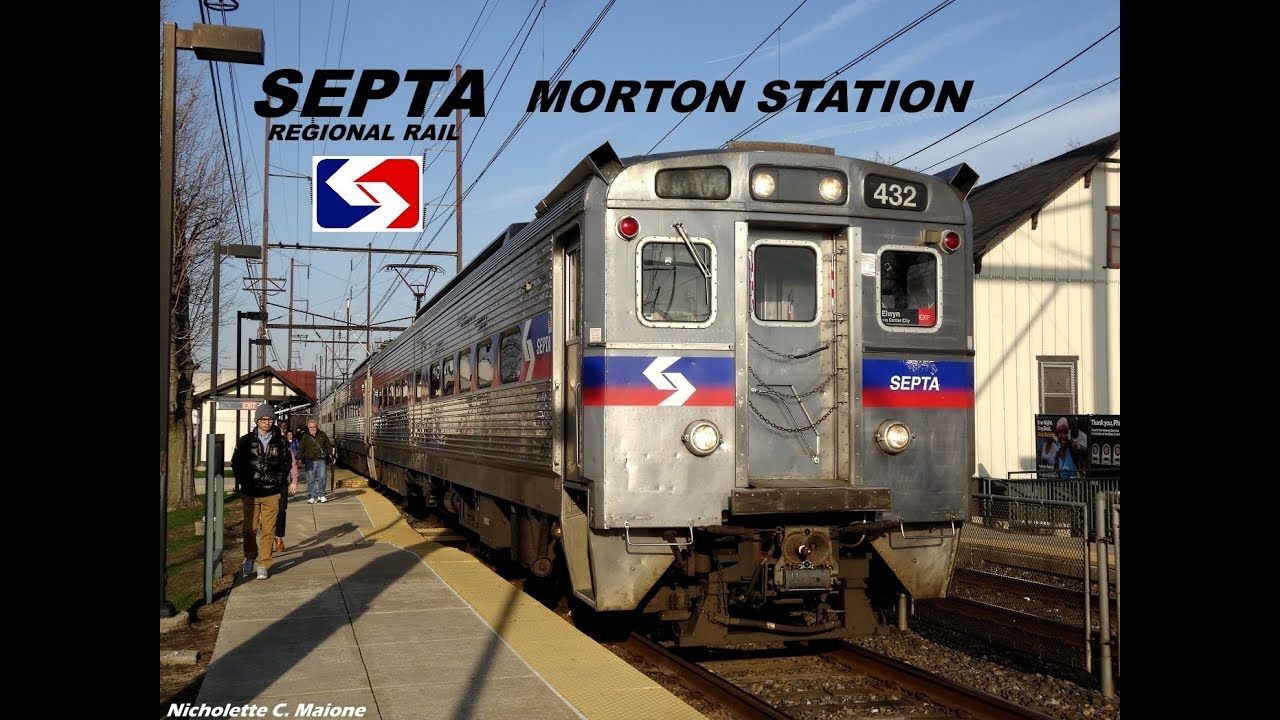 TVS-SEPTA Trains: Morton Station During Peak Hour - YouTube