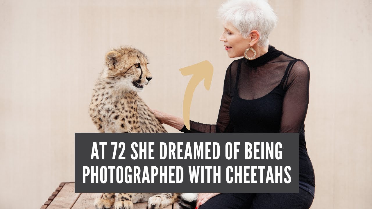 Photoshoot with CHEETAHS in South Africa | 72 Year Old Model - YouTube