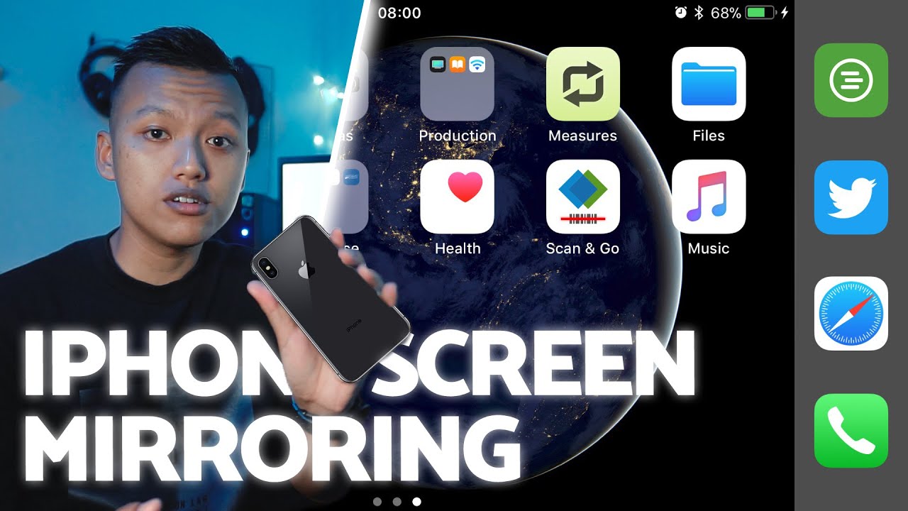 Screen Mirroring Iphone Ke Windows Tanpa Alat - YouTube