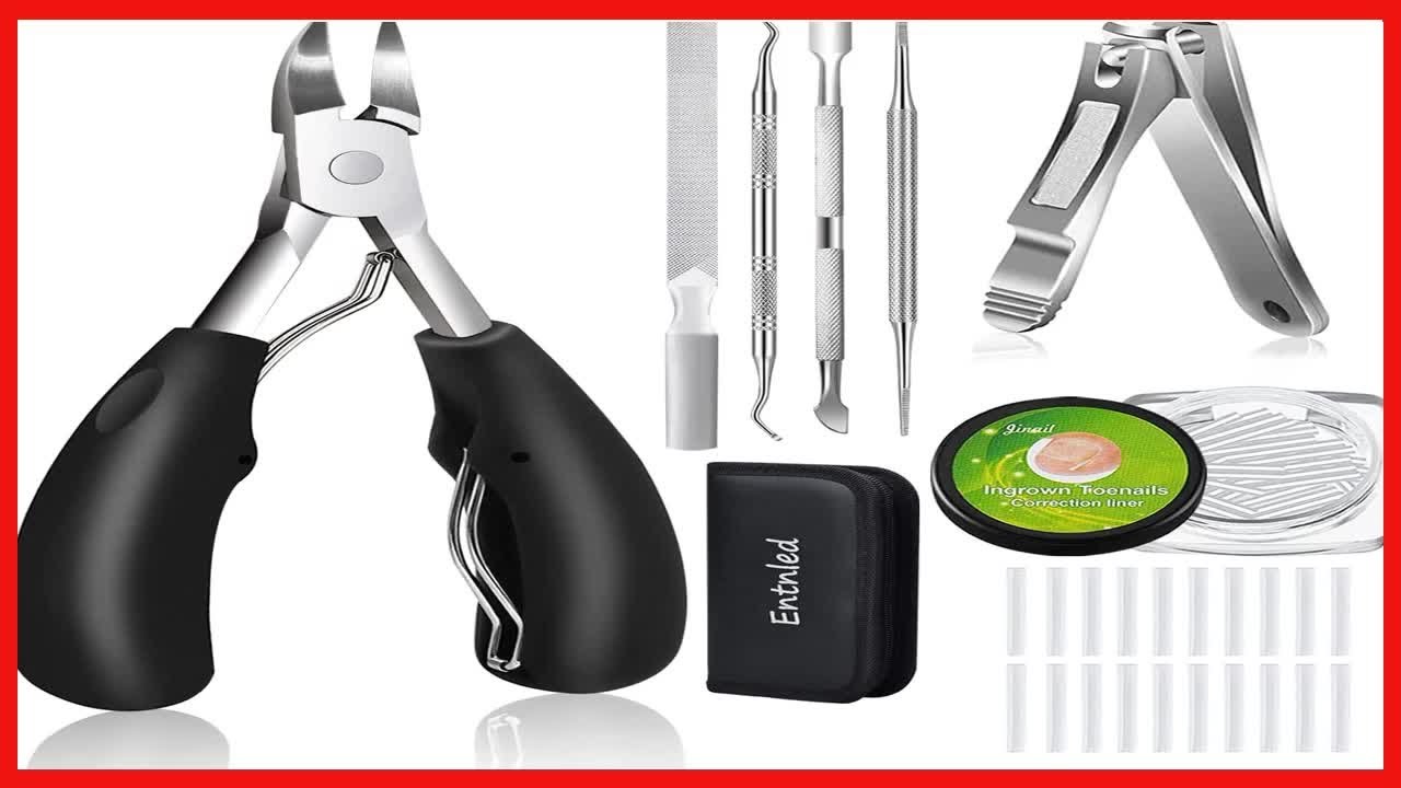 Ingrown Toenail Tool Kit, Professional Podiatrist Nail Clippers Set for ...