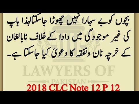 Non Custodial Father's liabilities towards Minors under Law.