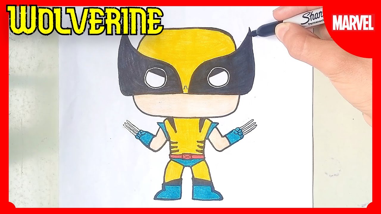 Cómo DIBUJAR a WOLVERINE FUNKO POP | Marvel Comics - YouTube