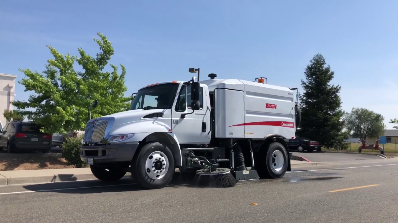 2006 International Elgin Crosswind J Air Street Sweeper For Sale - YouTube