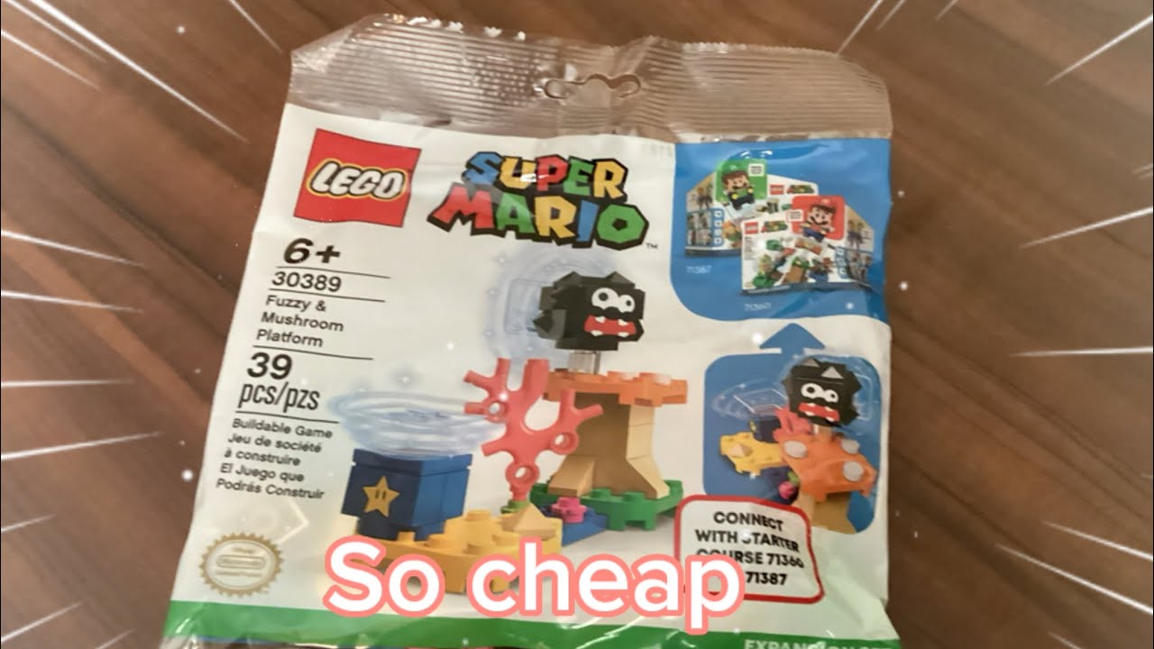 Lego super Mario fuzzy & mushrooms platform polybag speed build - YouTube