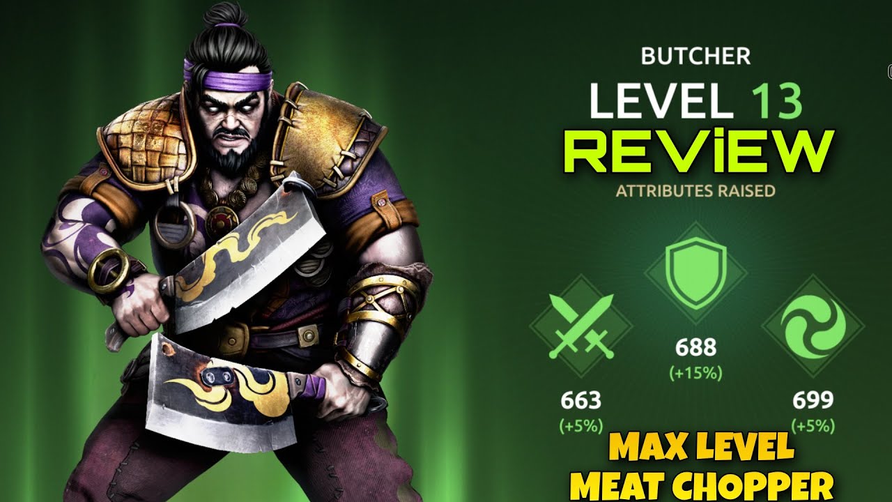 LEVEL 13!! BUTCHER MAX LEVEL - Shadow Fight 4 Arena - YouTube